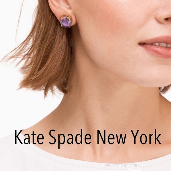 kate spade | Jewelry | Kate Spade Lilac Gumdrop Earrings | Poshmark